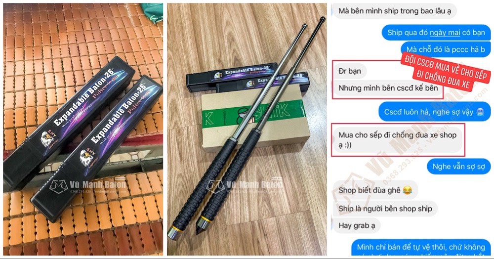Đồng chí Đức Phúc (Bình Tân, TpHCM) mua 2 baton SHY cao cấp: Tự hào gia ...